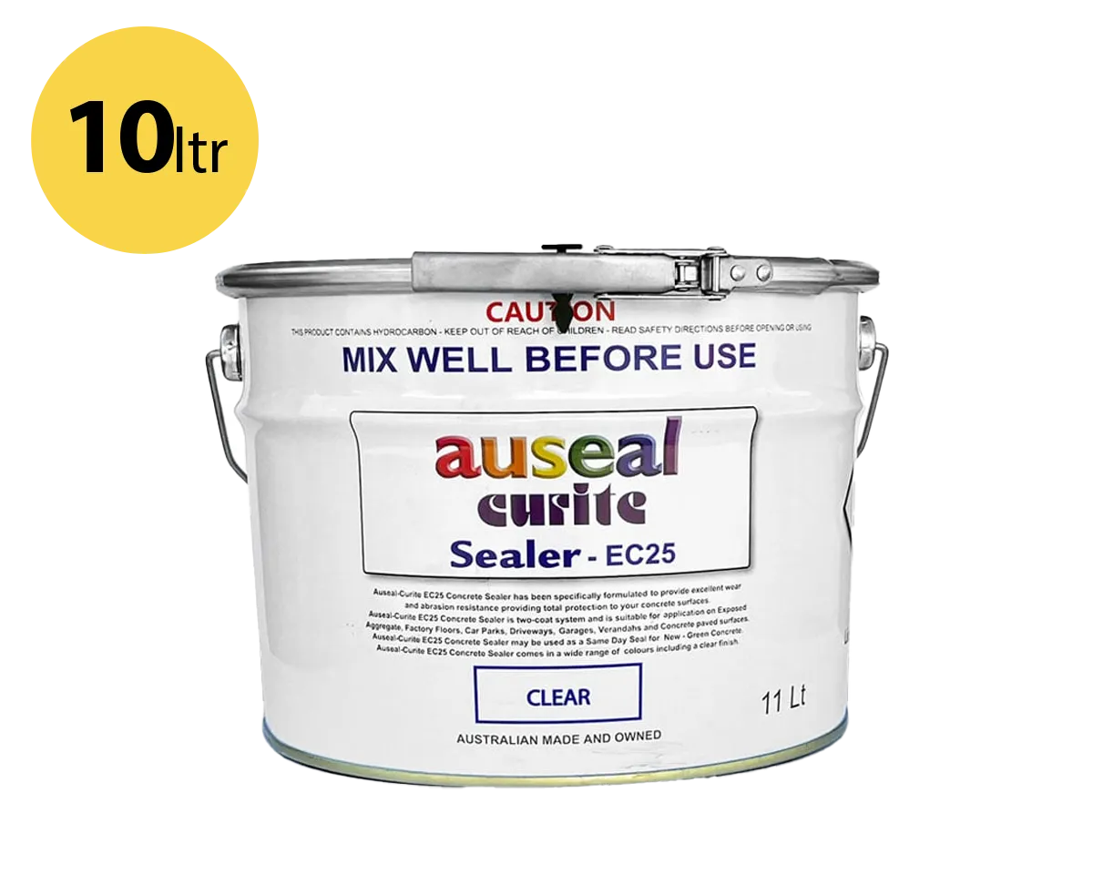 Auseal EC25 - Clear Sealer (Colourless) 10L for Concrete Sleepers ...