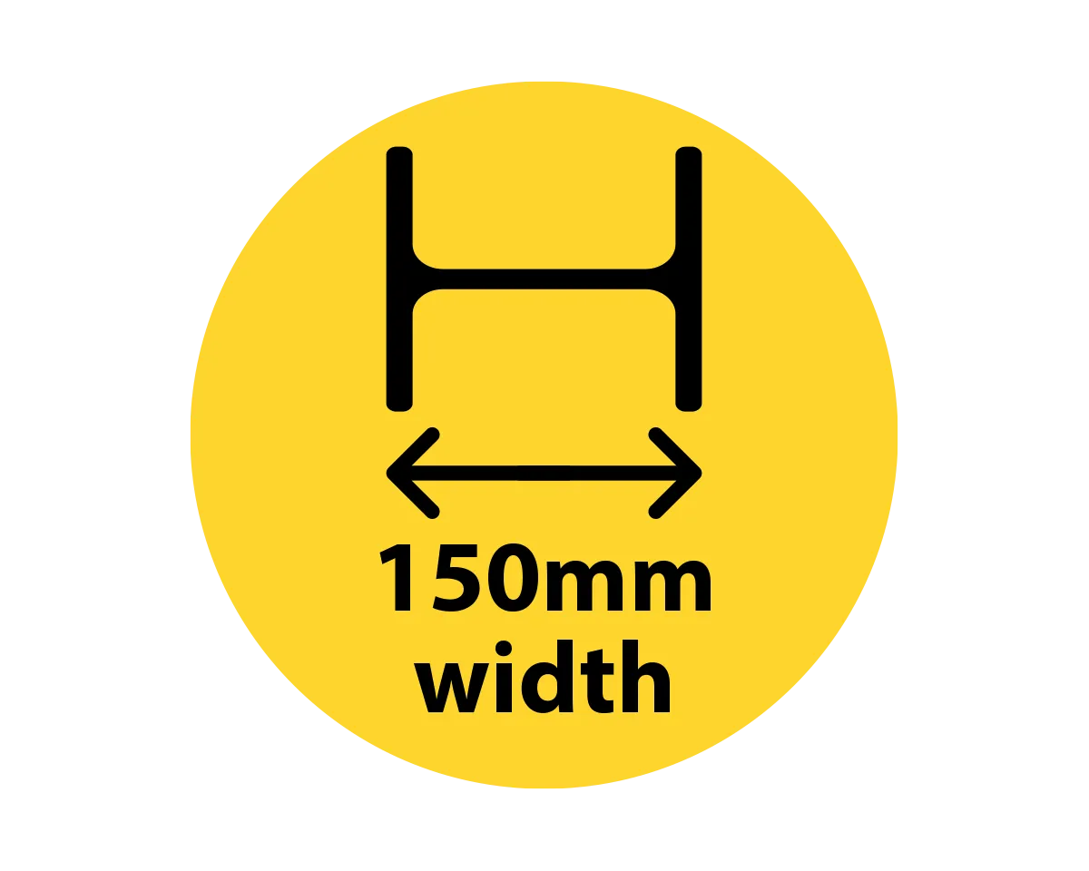 150mm Width Heavy-duty Galvanised Steel Posts | Sunset Sleepers