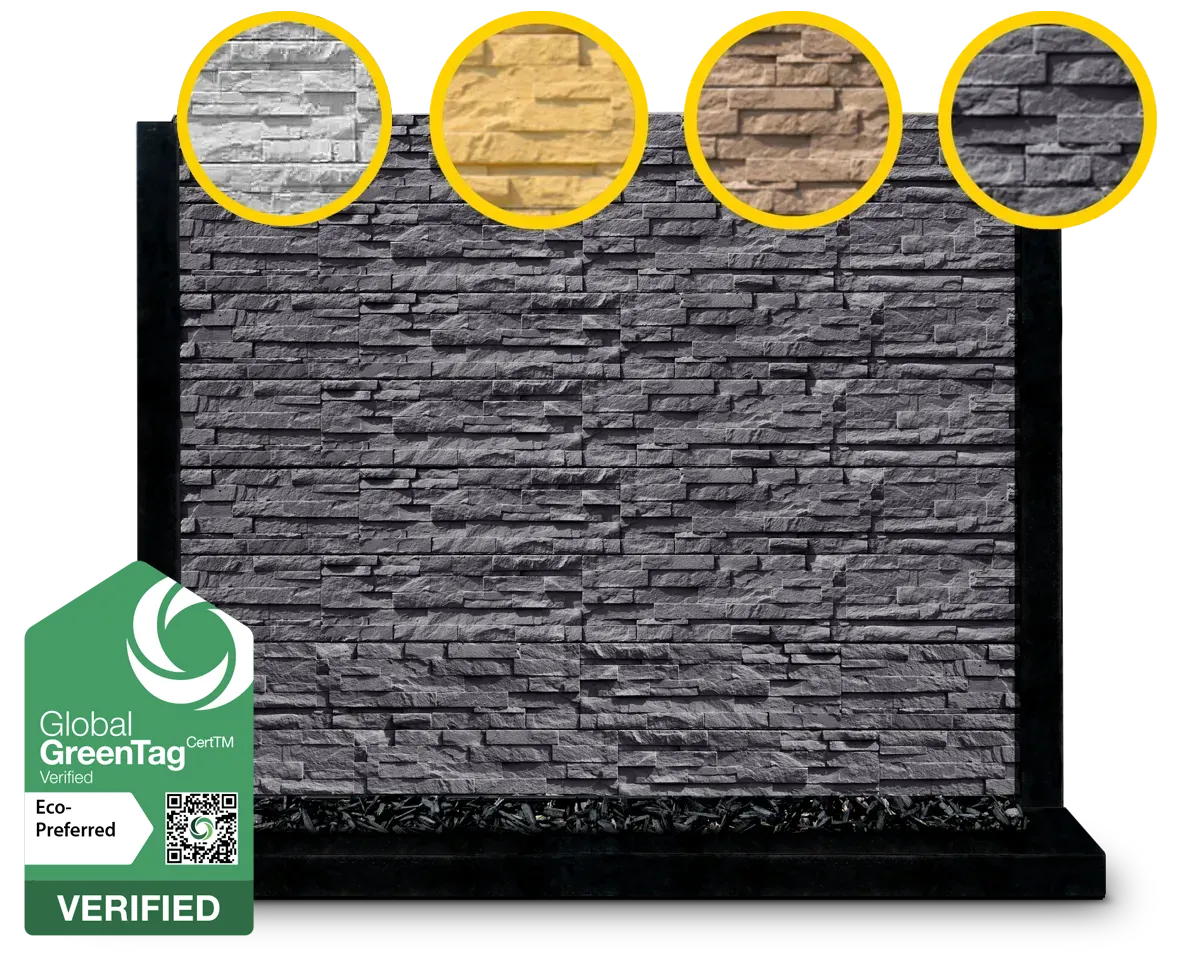 The Manhattan Range | Stacked Stone Concrete Sleeper | Sunset Sleepers