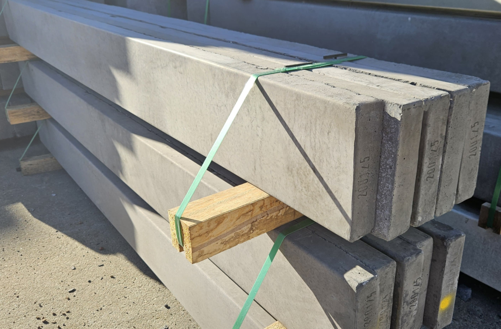 50mm Plain Concrete Under Fence Plinths | Sunset Sleepers
