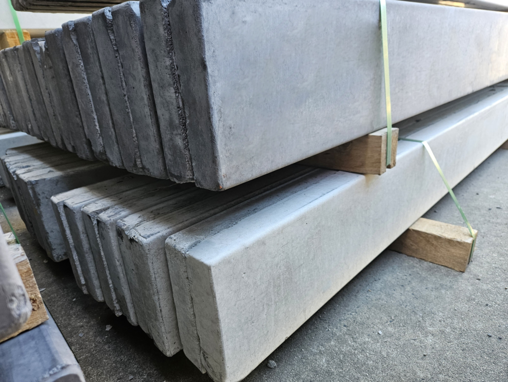 50mm Plain Concrete Under Fence Plinths | Sunset Sleepers